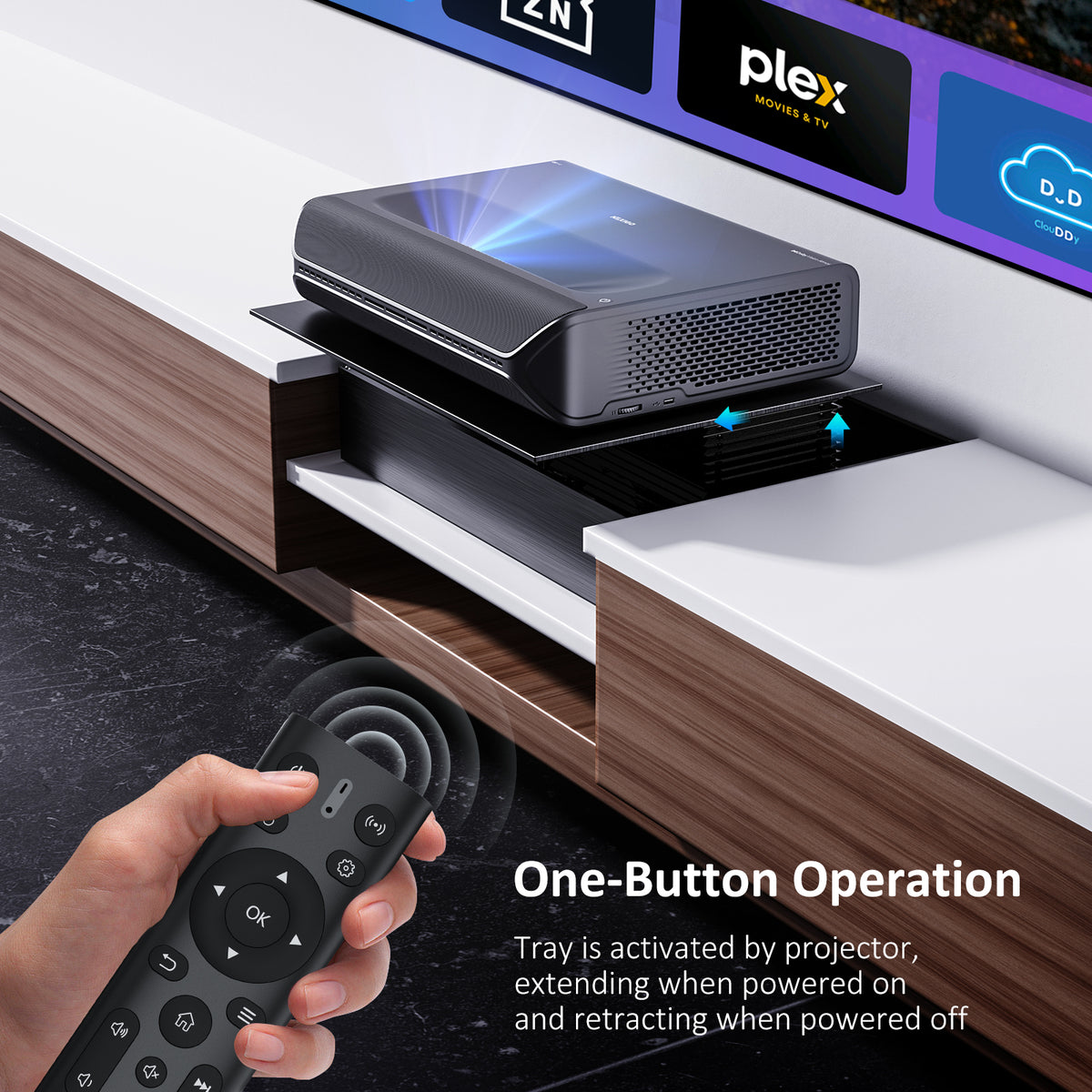 NexiGo AS400 Lifting Slider Tray for UST Projectors