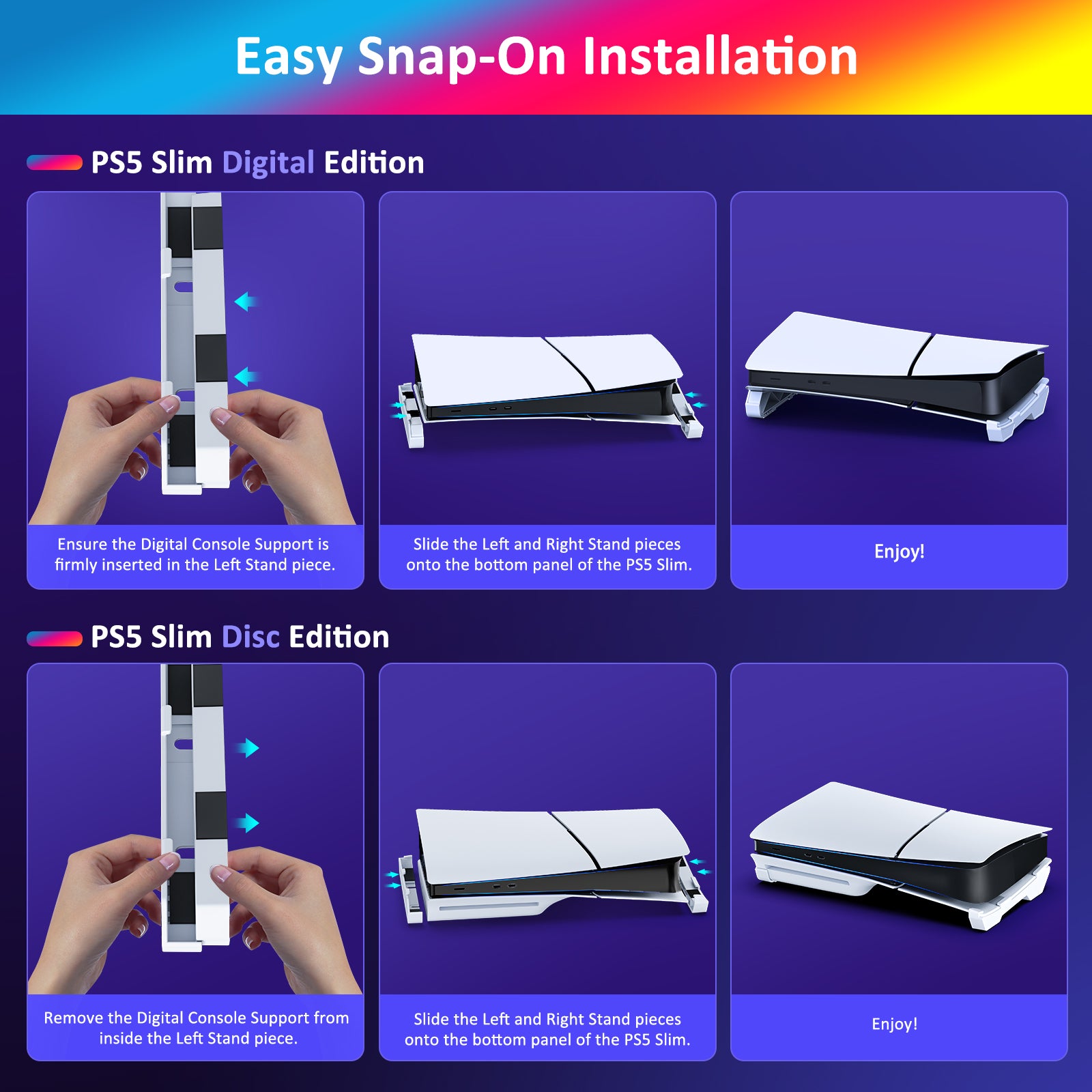 NexiGo PS5 Slim Horizontal Stand