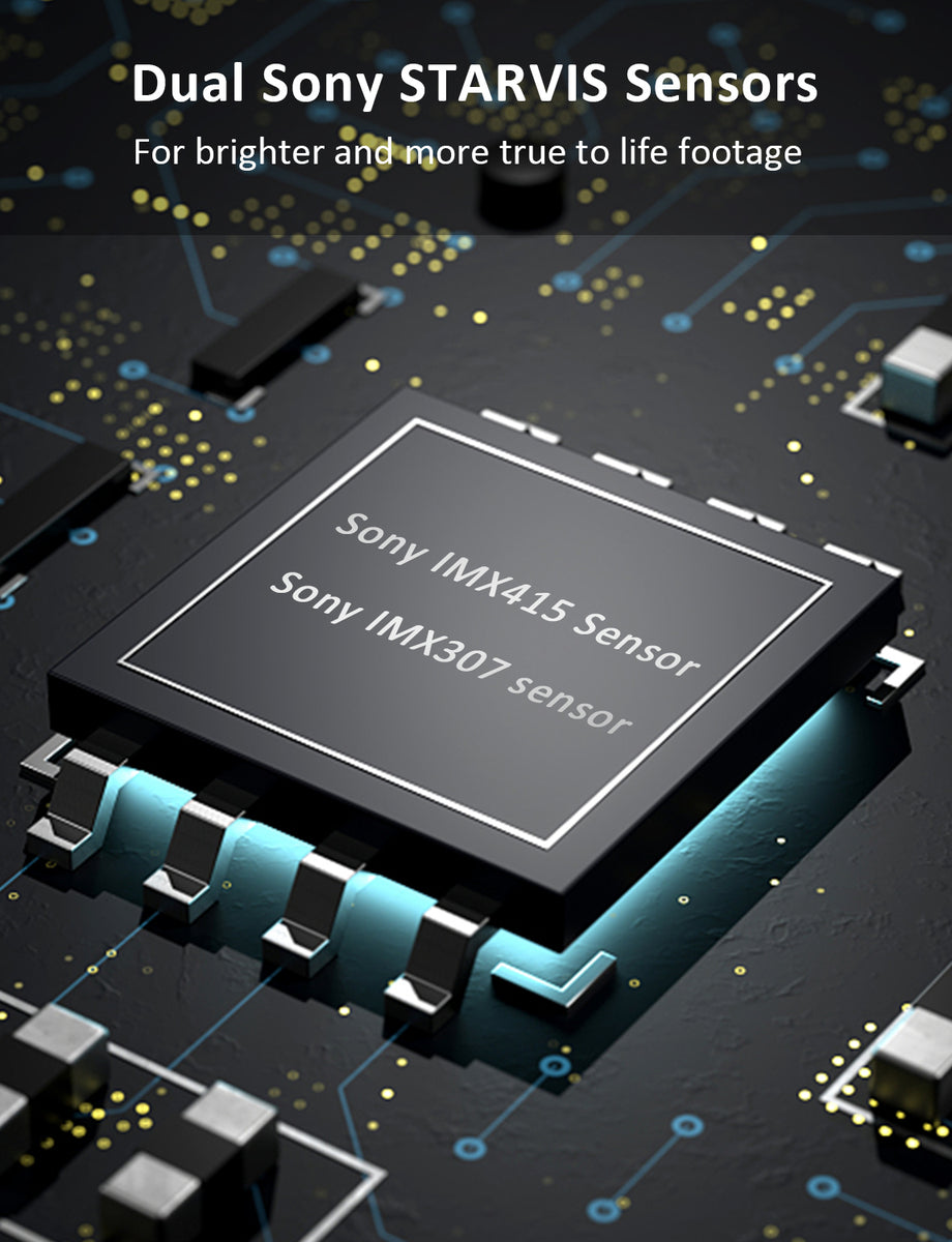 NexiGo D90 4K Mirror Dash Cam with Dual Sony Sensors | NexiGo