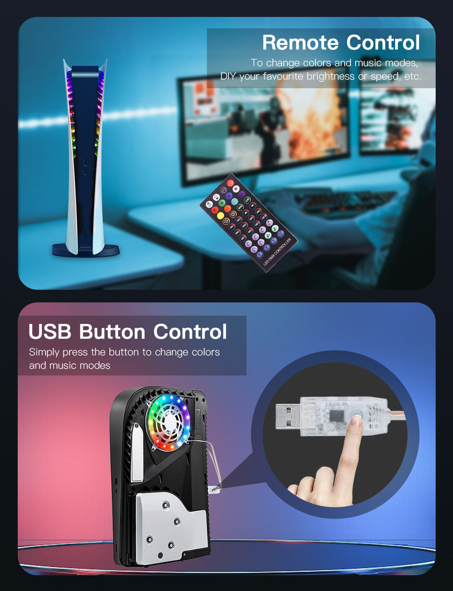 NexiGo RGB LED Light Strip for Playstation 5