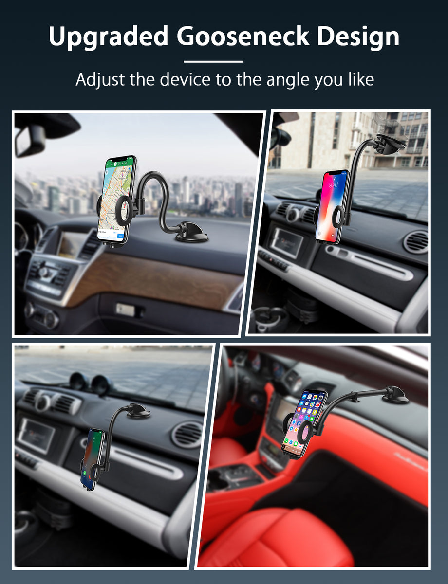 NexiGo [2021 Patented] All-in-One Car Phone Holder | NexiGo