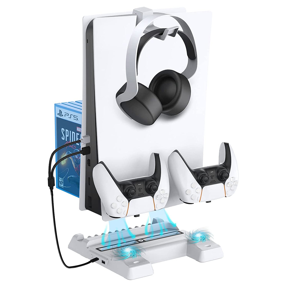 NexiGo PS5 Cooling Stand with Headset Holder