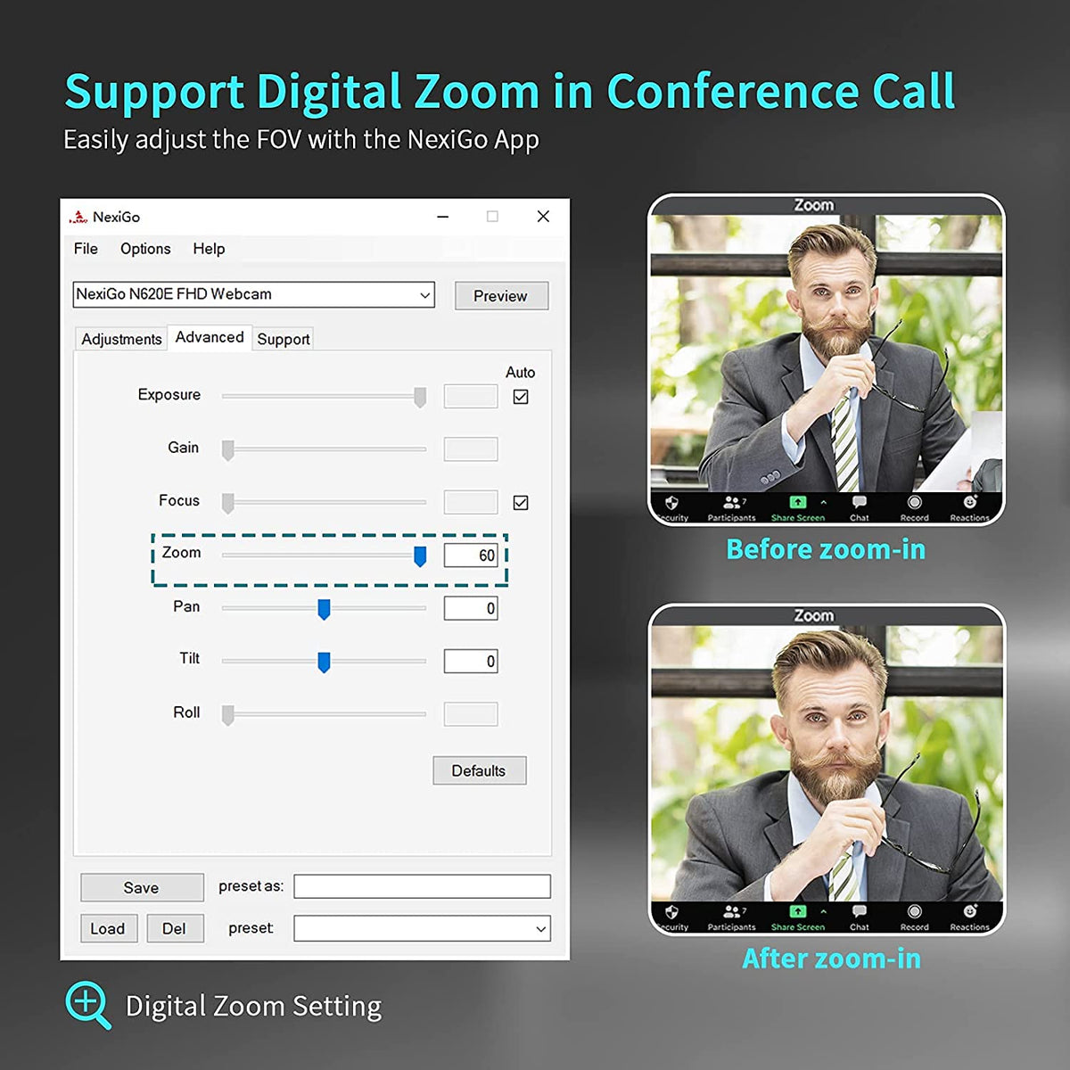 NexiGo N620E 60fps Webcam | NexiGo